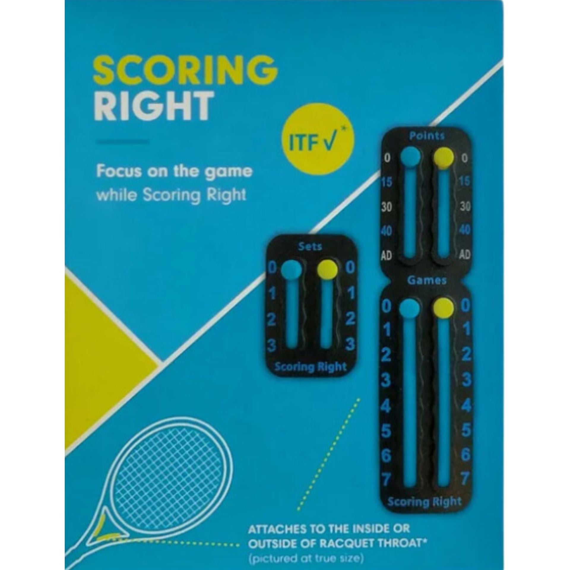 Scoring Right Racket Score Keeper - Black | padelgear.co.za